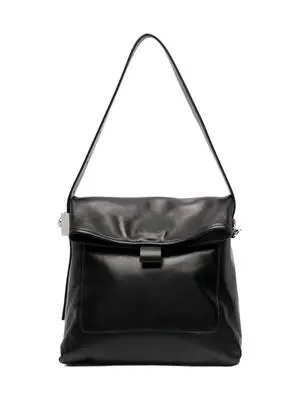 Off-White Leather Shoulder Bag - Black