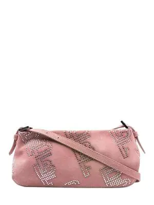 By Far Rachel Logo-stud Shoulder Bag - Pink