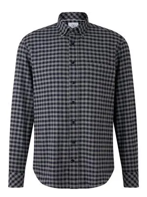 Bogner Flannel Shirt Timt Navy Blue/grey
