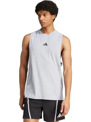 Adidas Training Workout Tank Top Halo Silver / Black