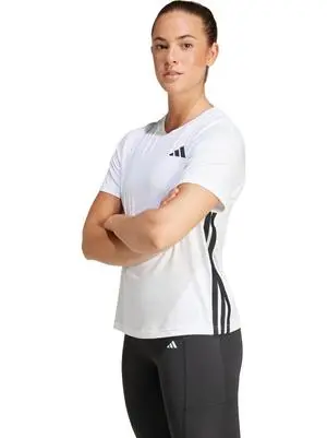 Adidas Train Essentials 3-stripes Workout Tee - White / Black