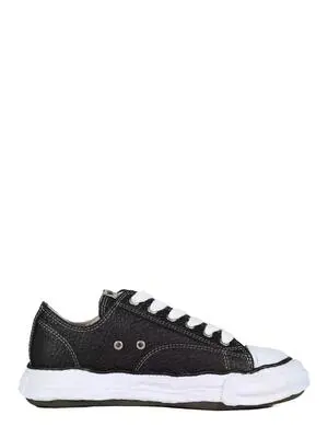 Mihara Yasuhiro Peterson Textured Lace-up Sneakers - Black