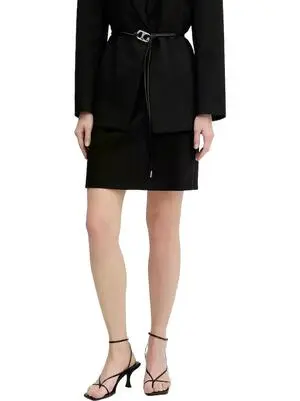 Hugo Cut-out Straight Skirt - Black