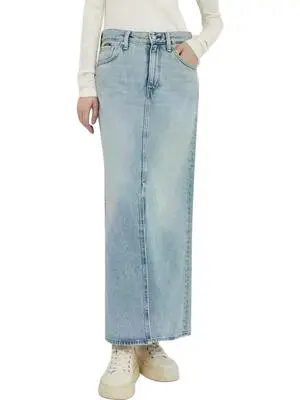 G-star Raw Five-pocket Denim Maxi Skirt - Blue