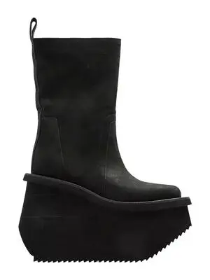 Rick Owens Platform Ankle Boots - Black