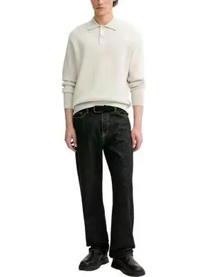 SAMSOE SAMSOE Sanino Polo-neck Knitted Sweater - Neutrals