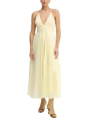 Bardot Arletha Cross-back Maxi Dress - Yellow