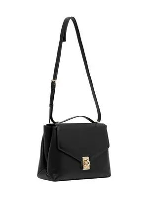 Furla Flap-front Tote Bag With Ring Detail - Black
