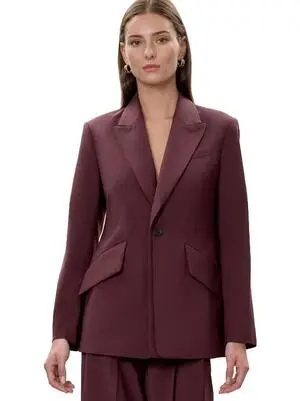 Rebecca Taylor Stevie Blazer Plum