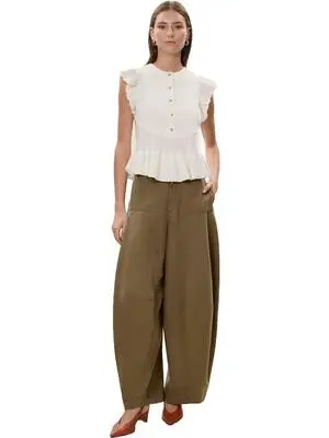 Rebecca Taylor Edith Garment Dyed Jean - Olive