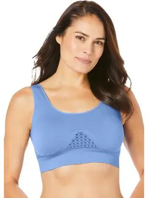 SECRET SOLUTIONS Wireless Cooling Seamless Bra - French Blue