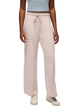 Prana Willow West Wide Leg Drawstring Pants - Almond