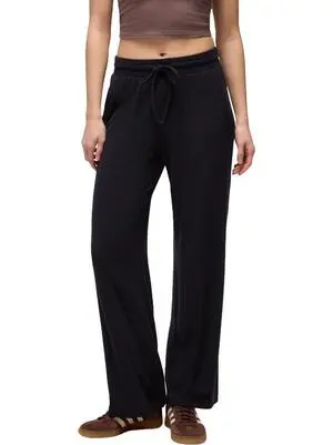 Prana Willow West Wide Leg Drawstring Pants - Black