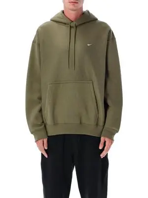 Nike Solo Swoosh Fleece Hoodie - Medium Olive