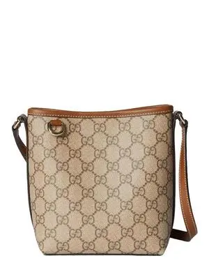Gucci Gg Emblem Nano Bucket Bag - Beige
