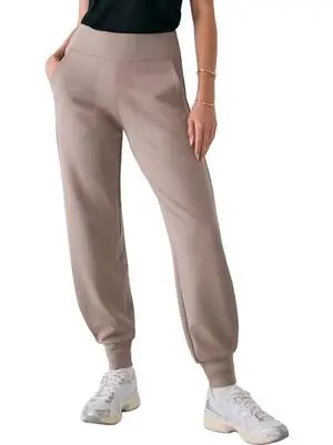 LOLE Flow Mid-Rise Sweatpants Pebble