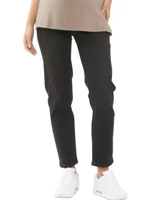 RIPE MATERNITY Jamie Girlfriend Relaxed Fit Jeans Black