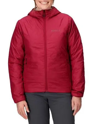 MARMOT Monoquilt Hooded Jacket Red Mulberry