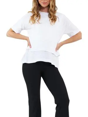 RIPE MATERNITY Claud Nursing Tee - White