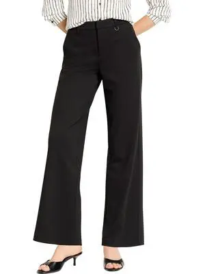 NIC+ZOE Wide Leg Ponte Pants - Black Onyx