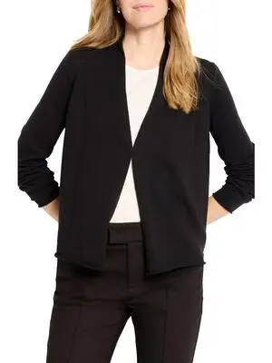 NIC+ZOE Midweight Cotton-Blend Cardigan Black Onyx
