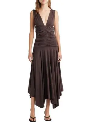 Mango Myri Sleeveless Maxi Dress - Brown