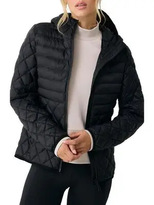 LOLE Packable Insulated Hooded Jacket - Black Beauty