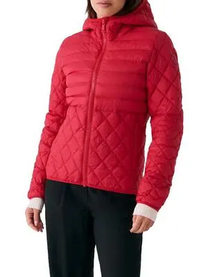 LOLE Packable Insulated Hooded Jacket - Crimson