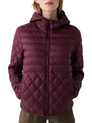 LOLE Packable Insulated Hooded Jacket Dark Cherry