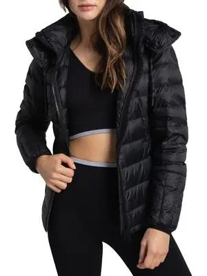 LOLE Emeline Water Repellent 550 Fill Power Down Jacket - Black Beauty