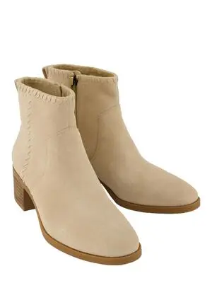 Toms Delilah Western Ankle Boots Beige/khaki