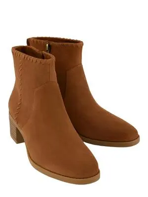 Toms Delilah Western Ankle Boots Brown