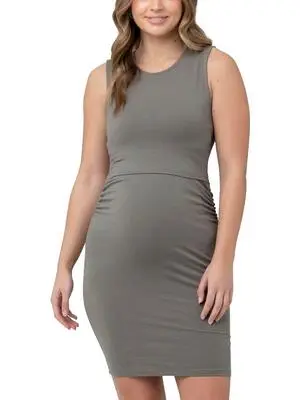 RIPE MATERNITY Nursing Tank Dress - Moss