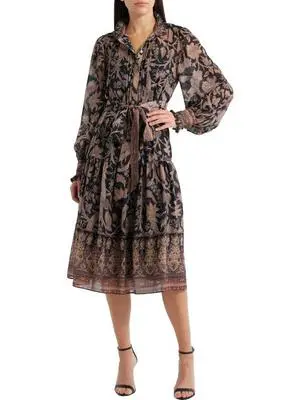 Kobi Halperin Moses Mixed Print Dress - Black Multi