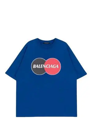 Balenciaga Credit Card Logo T-shirt - Blue