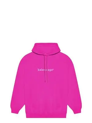 Balenciaga Logo Hoodie - Fuchsia Pink
