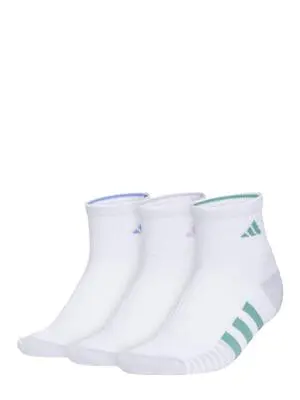 Adidas Cushioned 3.0 Quarter Socks 3-pack - White / Blue / Powder Teal