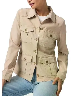 PAIGE Button-Fastening Flap-Pocket Jacket