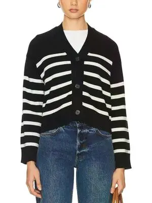 RAILS Striped Button Cardigan