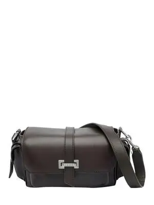 Hogan Flap Pocket Shoulder Bag - Brown