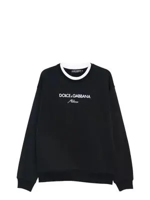 Dolce & Gabbana Embroidered Logo Sweatshirt - Blue