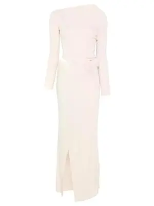 AYA MUSE Aura Cut-out Maxi Dress - Neutrals