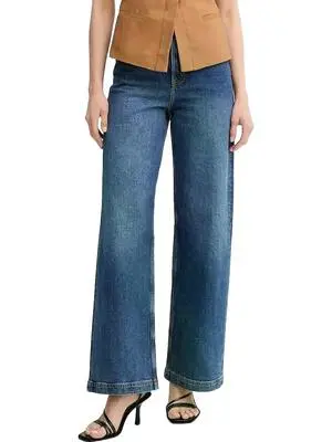 Munthe High-waisted Wide-leg Jeans - Blue