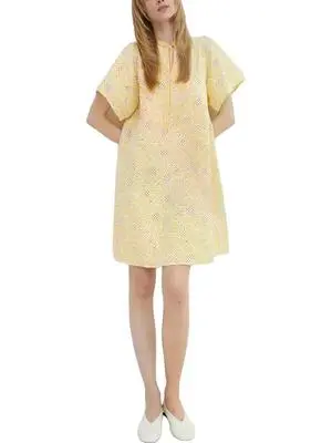 BRUUNS BAZAAR Sunflower Embroidery Dress - Yellow