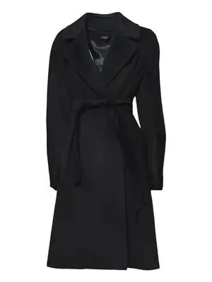 Max Mara Belted Wrap Coat - Black