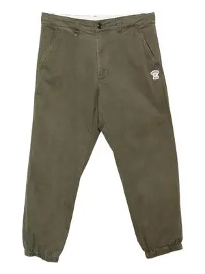 CHOCOOLATE Logo-plaque Trousers - Green