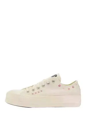 CONVERSE Chuck Taylor Floral-Embroidered Platform Sneakers