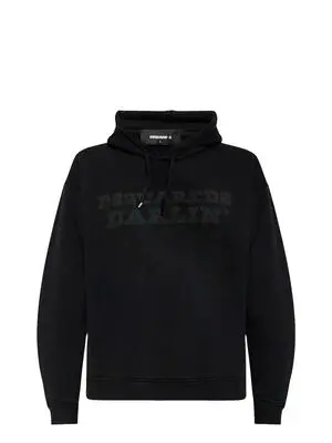 Dsquared2 Logo-print Cotton Hoodie - Black
