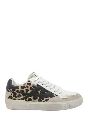 Ash Moonlight Retro Leopard-print Sneakers - Brown