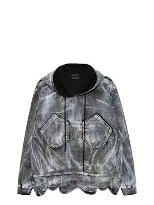 JUNTAE KIM Painted Petal Hoodie - Grey
